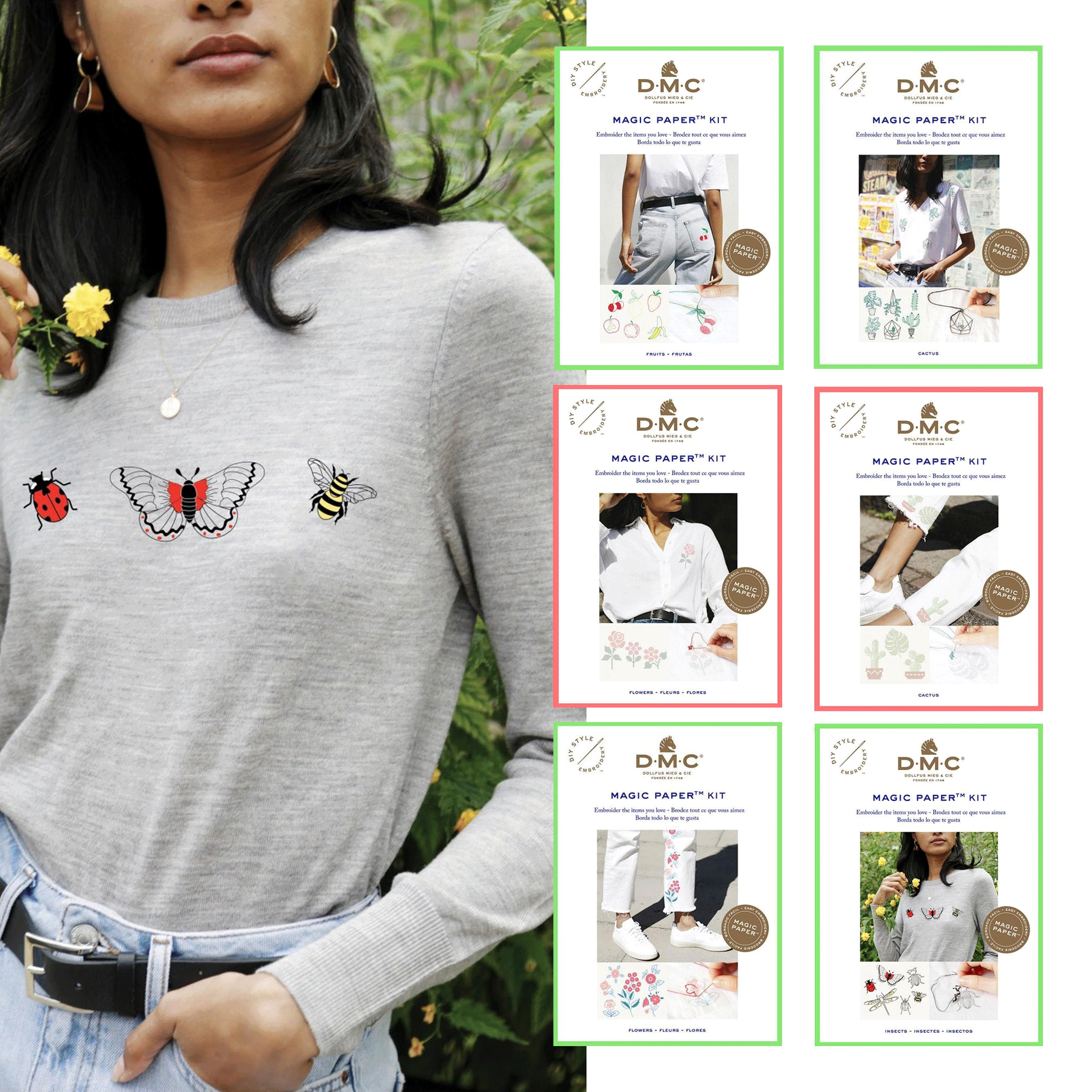 DMC Magic Paper™ Embroidery Kit – Bobbin and Ink