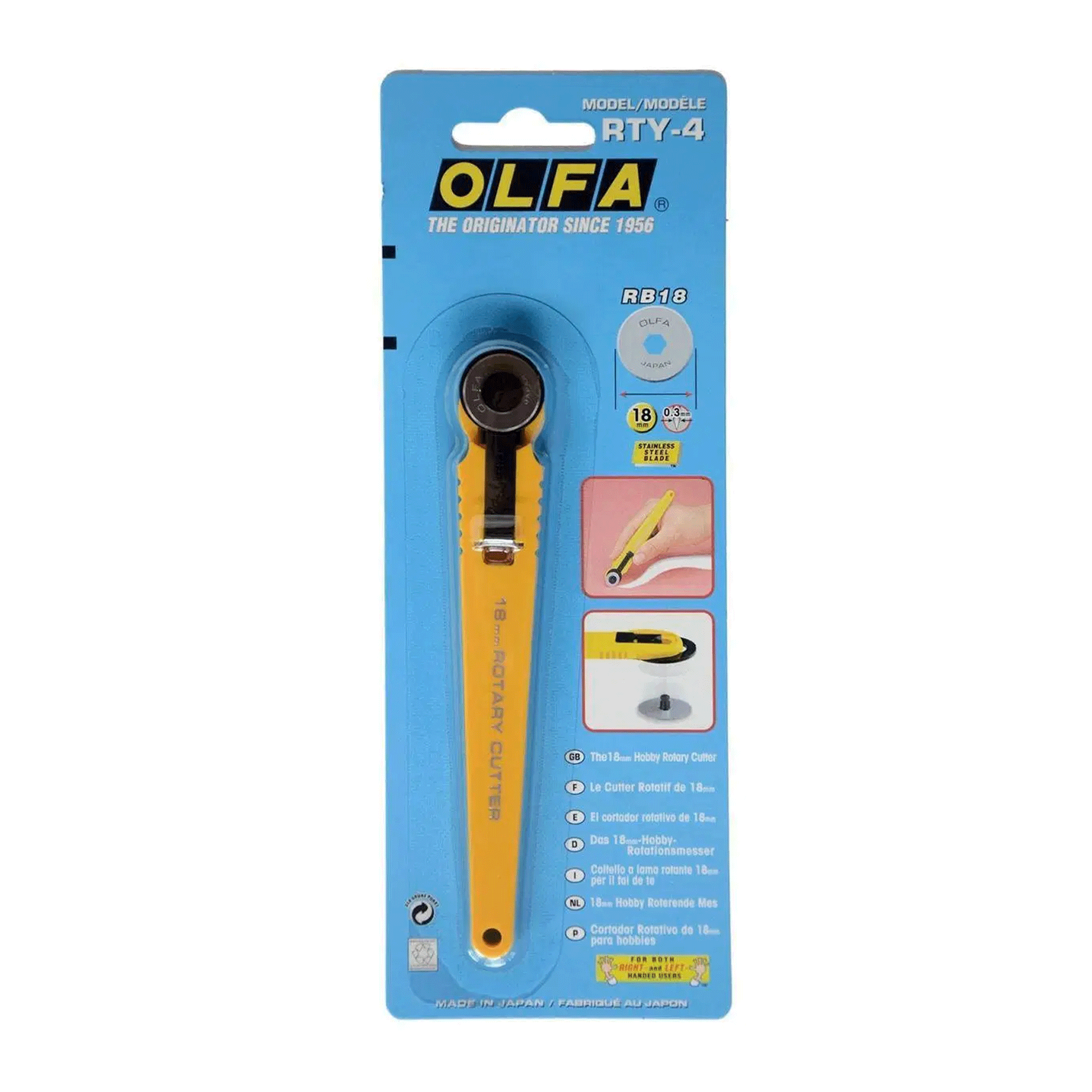 Olfa Rotary Cutter (18mm to 45mm diametre) – Bobbin and Ink